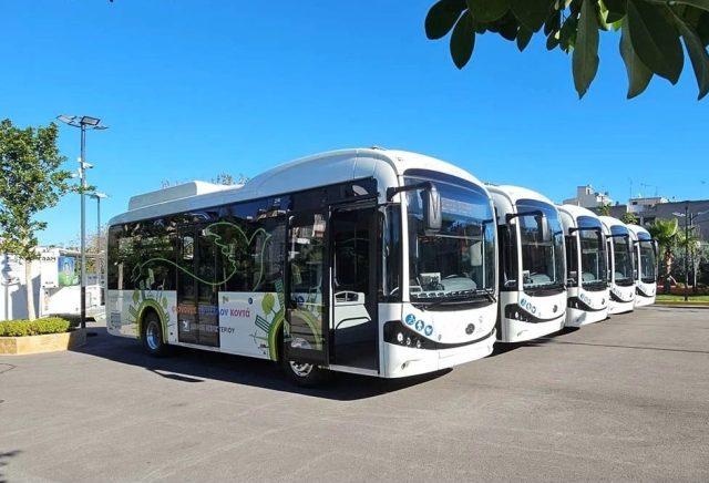 5 ηλεκτρικά λεωφορεία BYD eBUS K7 στο Δήμο Περιστερίου - GetElectric